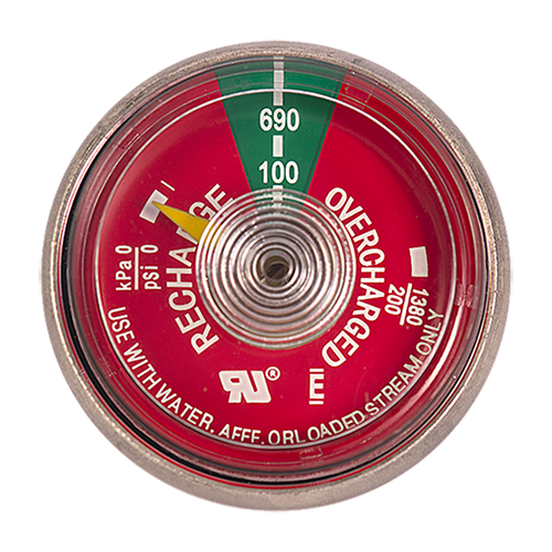 100 PSI Water Gauge For Fire Extinguisher | Shop Online