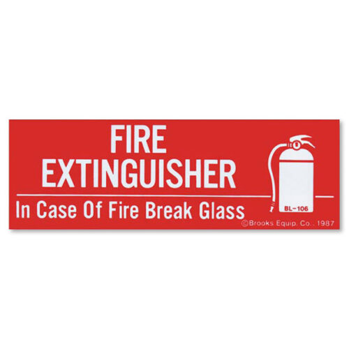 LAB01 Operating Label For Fire Extinguisher | National Fire Supply
